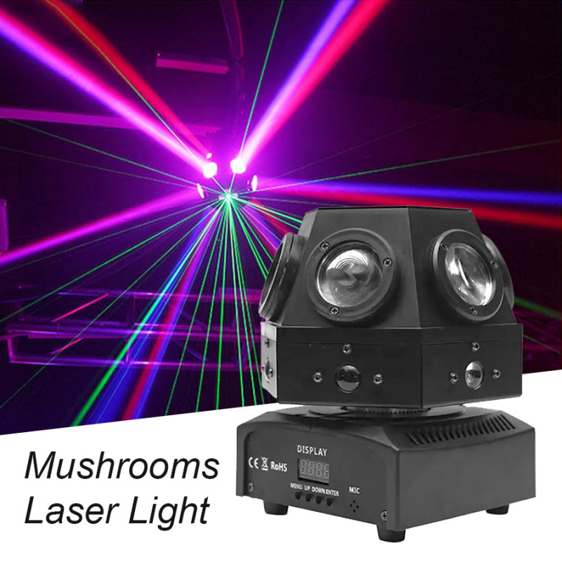 4 in 1 RGB LED Moving Head Stage Light with laser DMX512 Voice ...
