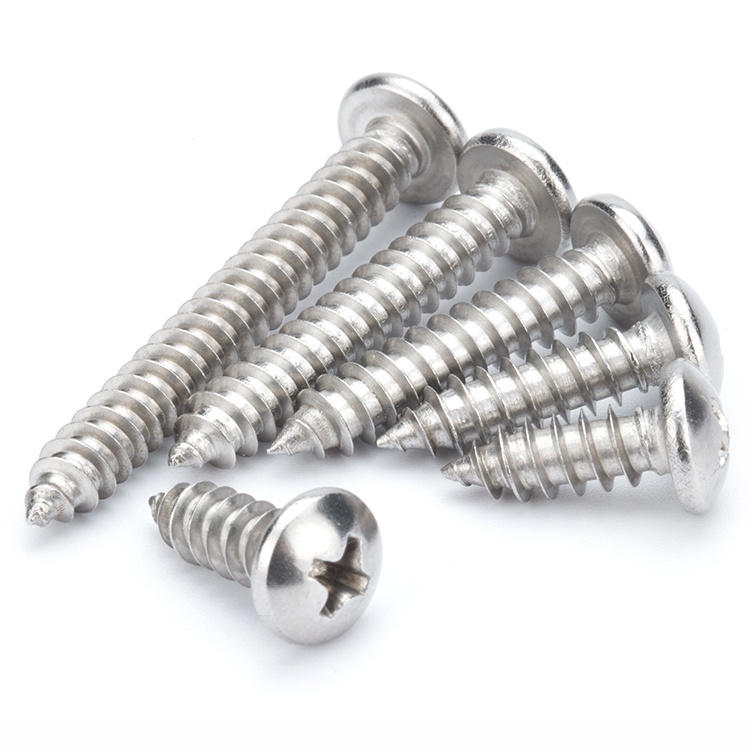 [KZS] Sus304 Stainless Steel Phillips Round Head Screw Self-Tapping ...