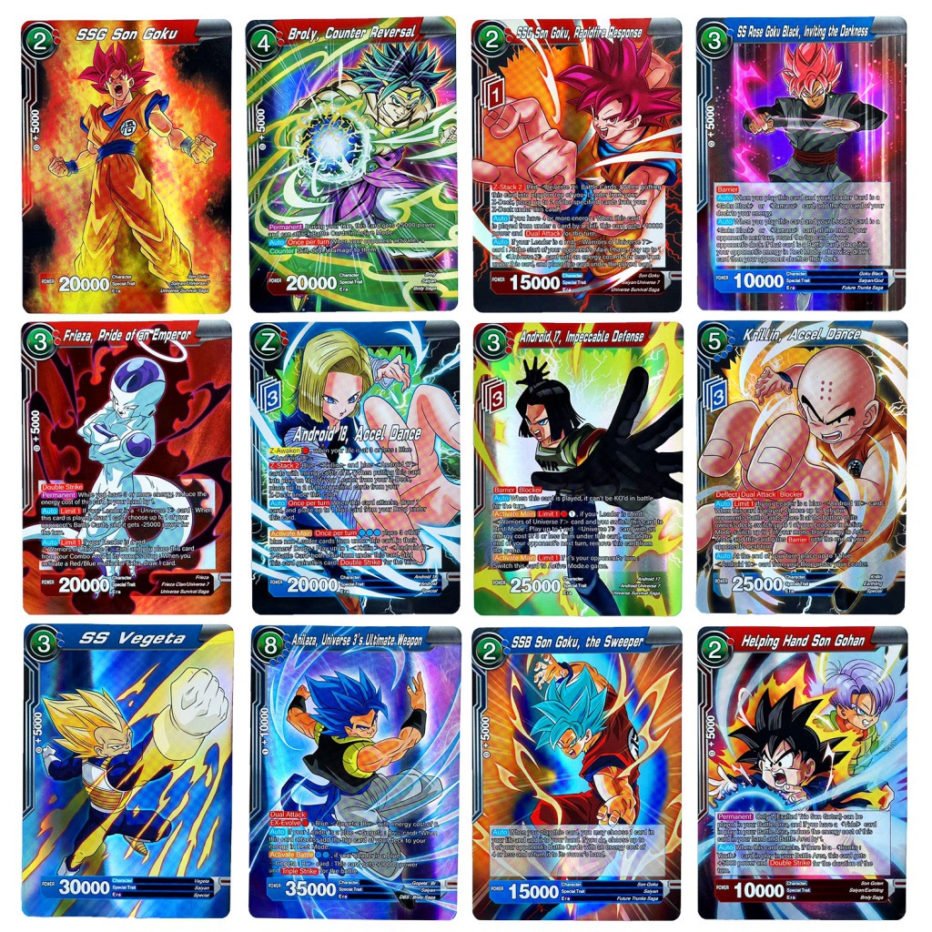 Dragon Ball Flash Card Goku Saiyan Vegeta Rare Collectible Collection ...