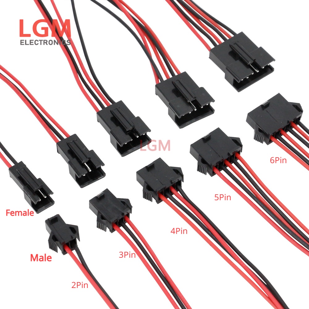 5Pairs SM2.54 Series 2 Pin~6 Pin Connector Wiring Harness Connector 2 ...