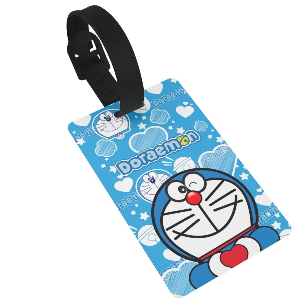 Doraemon Cartoon Luggage Tag Travel Suitcase Bag Boarding Pass Tag ...