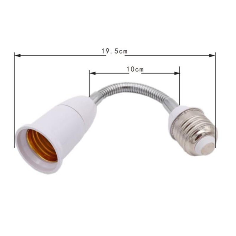 6 size Flexible LED Light Bulb Base E27 to E27 extension extender ...