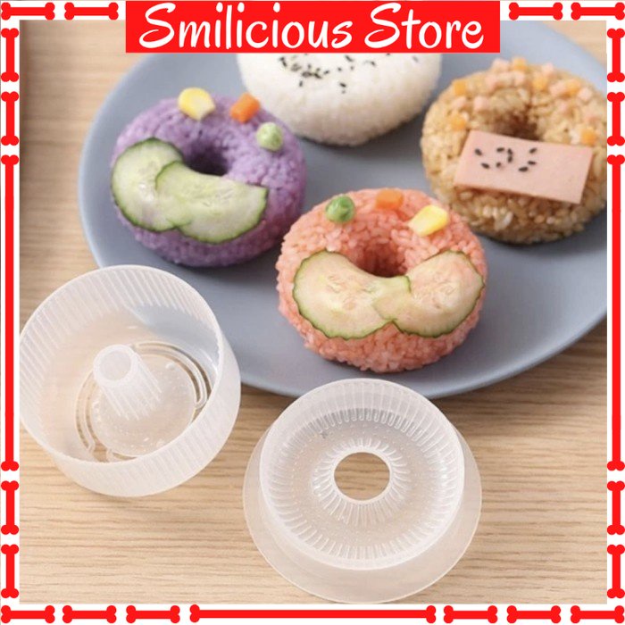 Bento Rice Mold Round Donut Shape Onigiri Sushi Creative Non-Stick ...