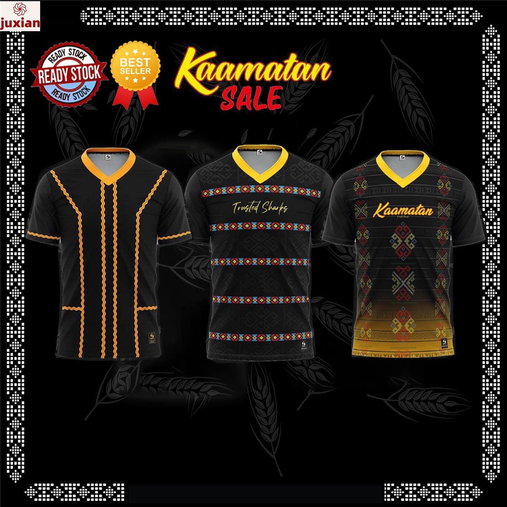 T-shirt KDMR Premium Edition (Kadazan Penampang) Jersey Corak Etnik ...