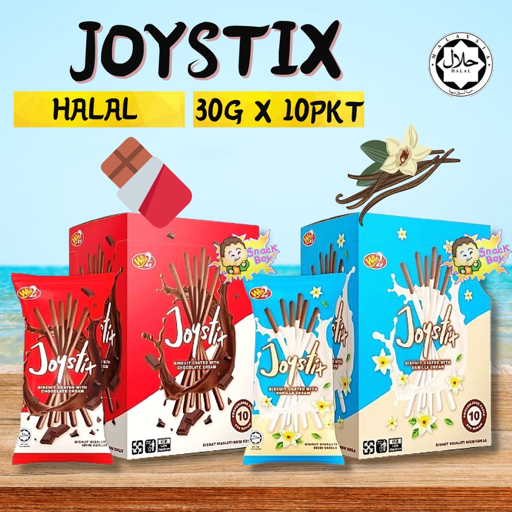 10pcs Win2 Joystix Stick Biscuit Coated Wiih Cream (chocolate / vanilla ...