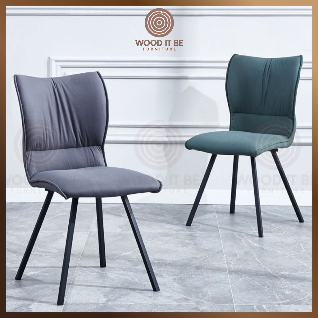 Wooditbe Comfortable Fabric Dining Chair/Kerusi Makan Modern Kerusi ...