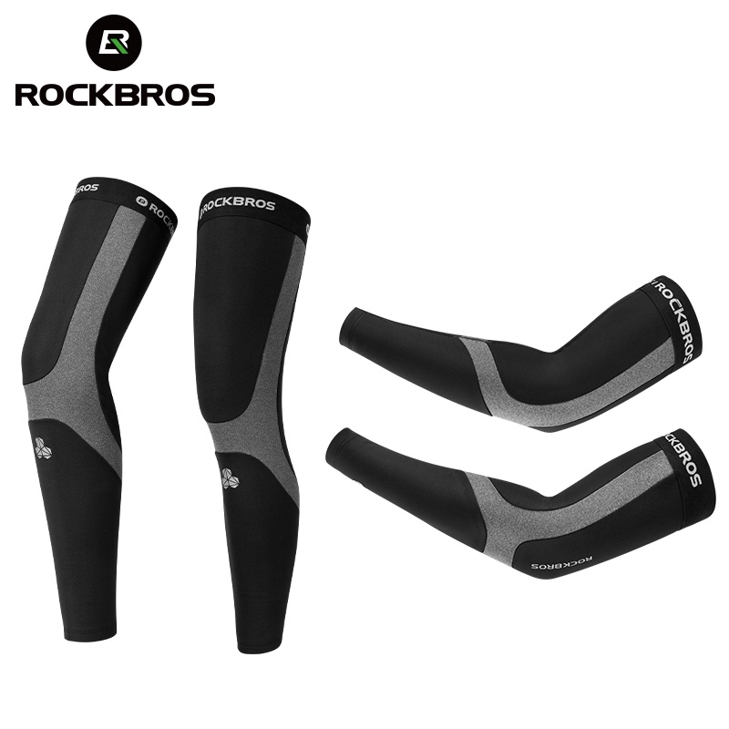ROCKBROS Warm Fleece Bicycle Arm Sleeves Legwarmers Men Women Spring ...