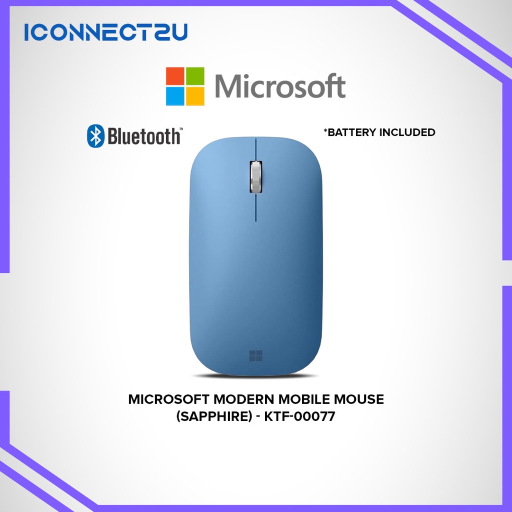 Microsoft Modern Mobile Mouse Bluetooth -Sapphire (KTF-00077) | Shopee Malaysia