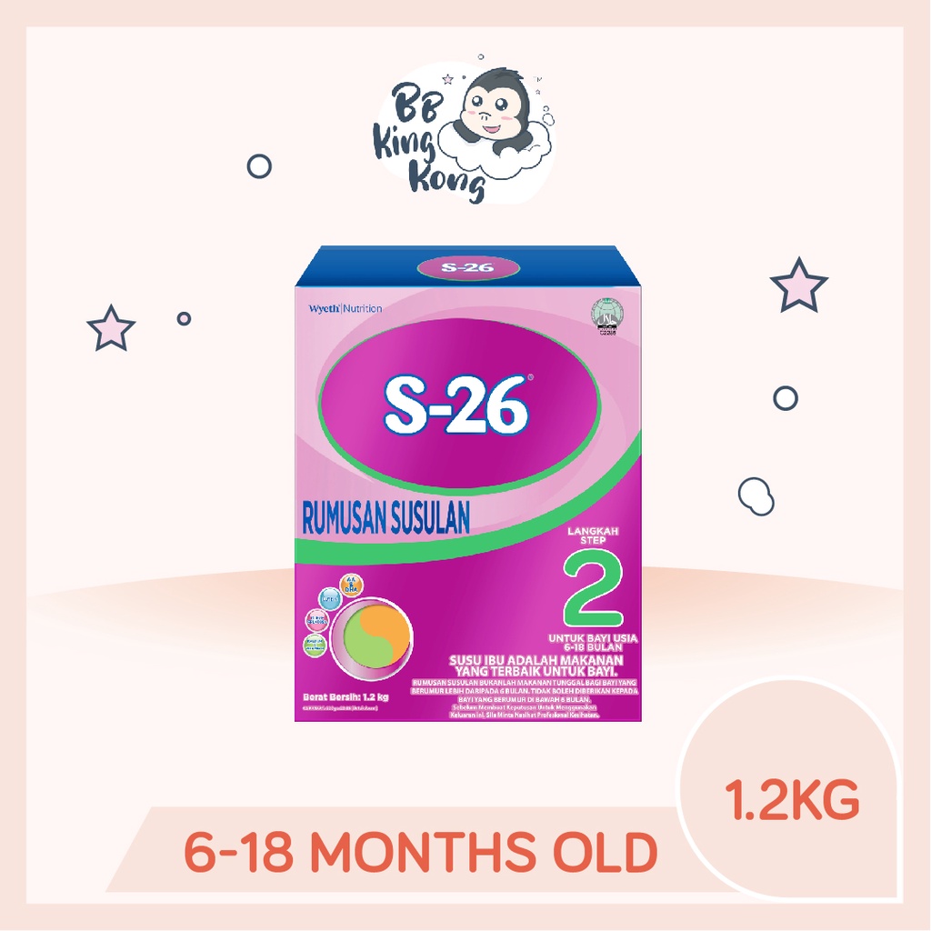 BB King Kong S-26 Step 2 1.2KG Infant Milk Formula/Rumusan Susulan ...