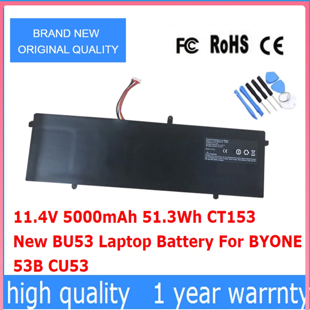 CT153 BU53 Laptop Battery For BYONE 53B CU53 Notebook 15 For Feed Me ...