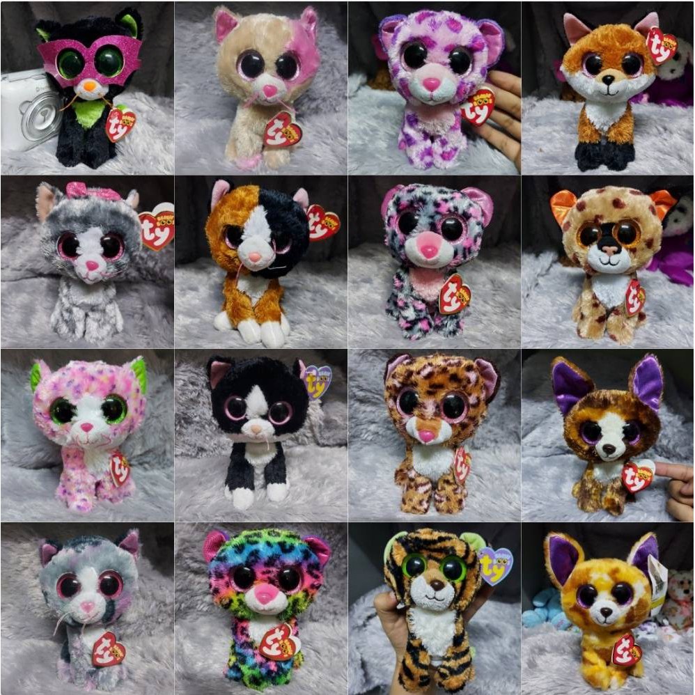 Big-Eyed ty Doll Size 6 Inches-Cat Tiger Fox Sign-Up (Toys Collectibles ...