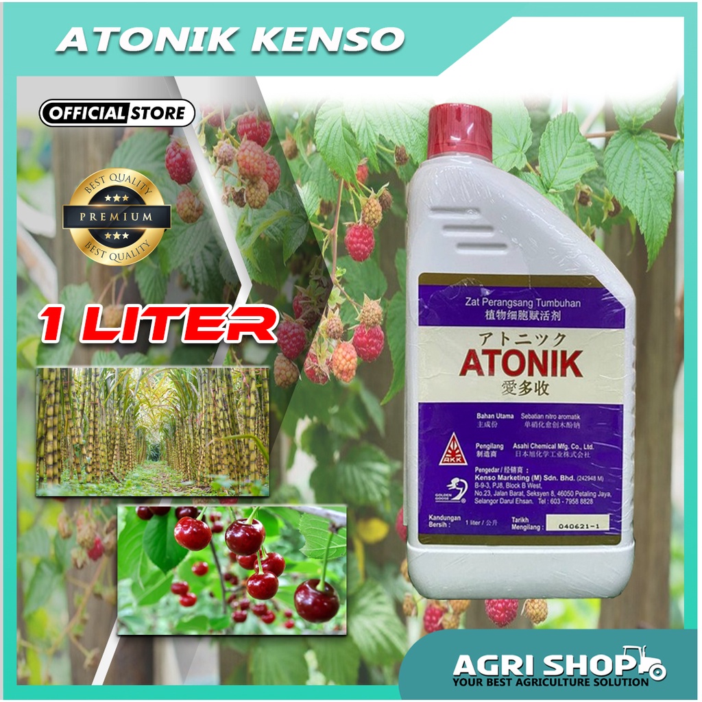 Agrishop KENSO Atonik 1 Liter Nitro Aromatik Plant Bio Stimulation ...
