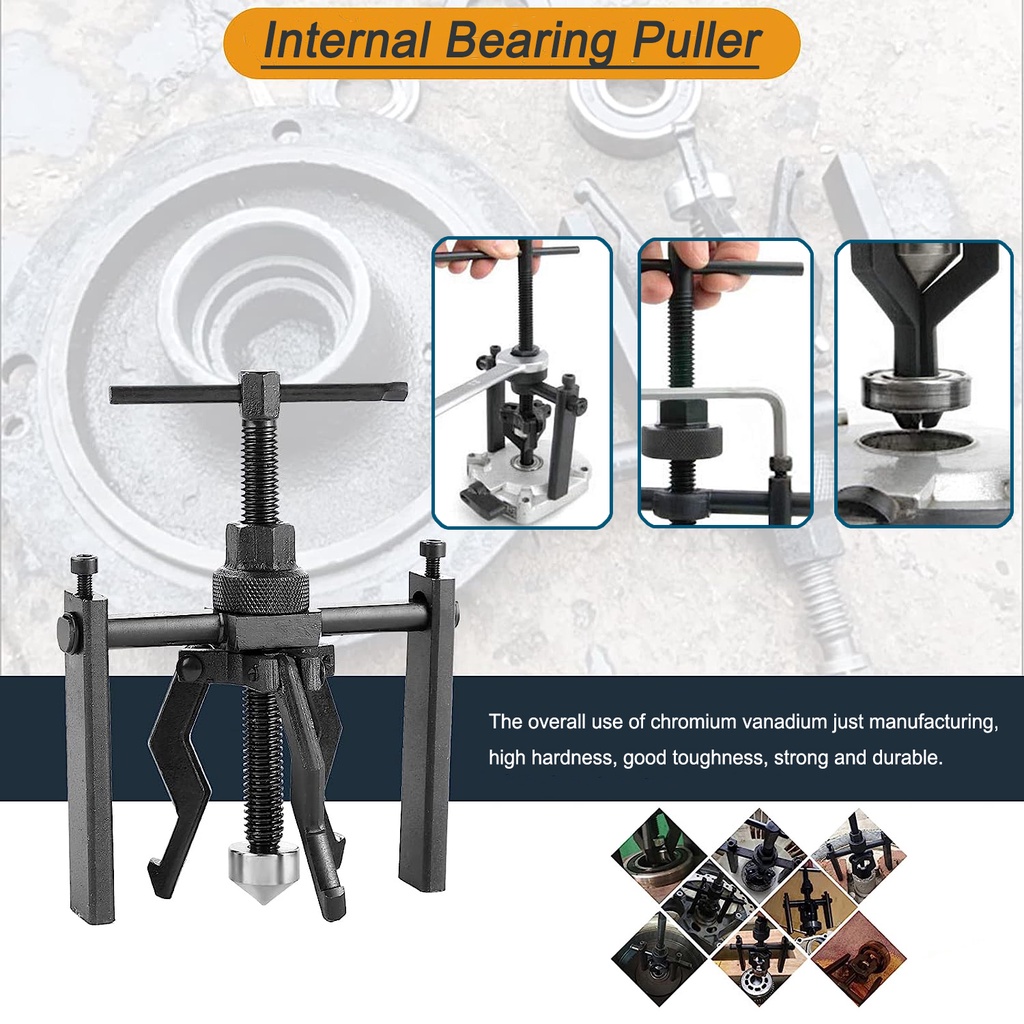 Car 3 Jaws Pilot Inner Bearing Puller Internal Bearing Puller Gear ...