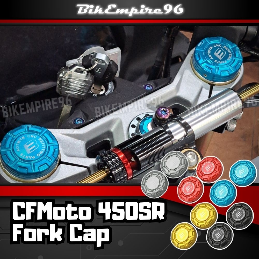 CFMoto 450SR Fork Cap Aluminum Front Top Triple Clamp Fork Upper ...