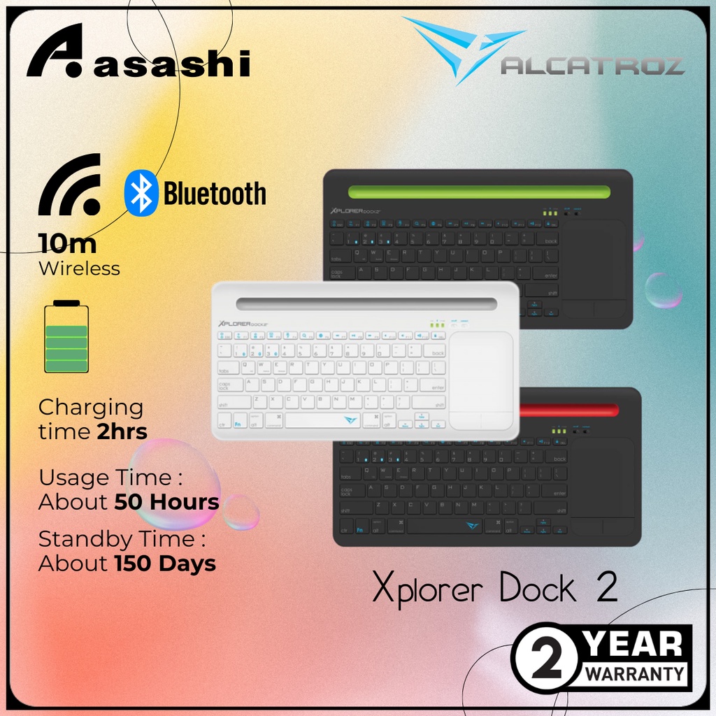 Alcatroz Xplorer Dock 2 Multi-Device Bluetooth Keyboard (1 years ...