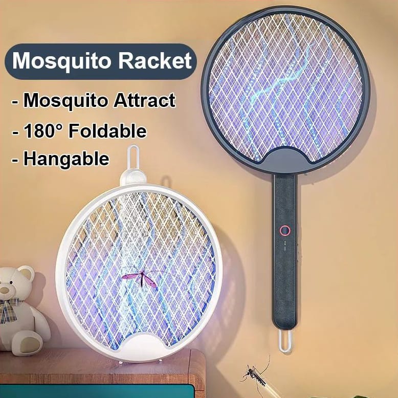 SW_ Electric Mosquito Racket, Foldable Electric Mosquito Swatter with ...