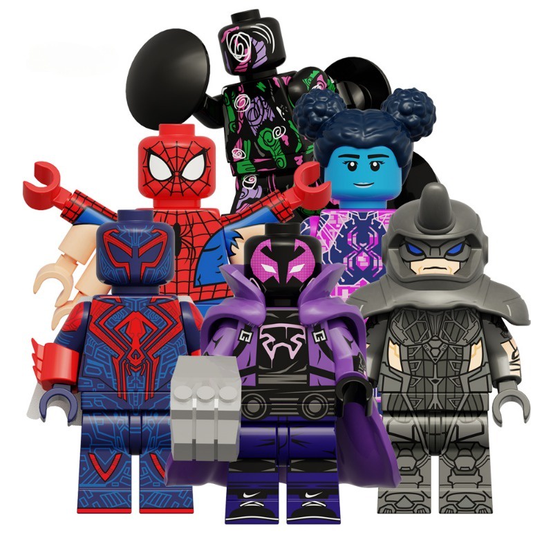 Across the Spider-Verse Super Heroes Rhino Blackened Spot Prowler ...