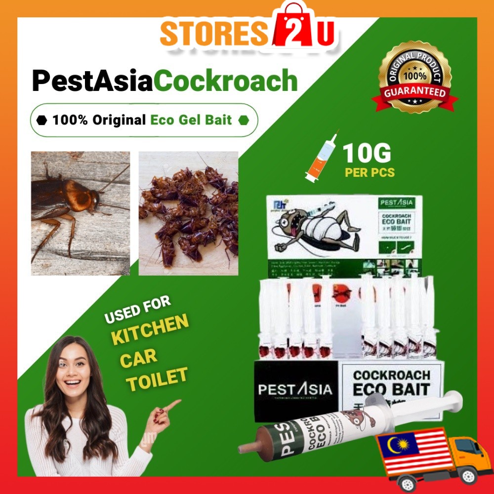 PEST ASIA Cockroach Eco Gel Bait (10g) 100% Original Roach Killer Umpan Lipas Pestasia | Shopee ...