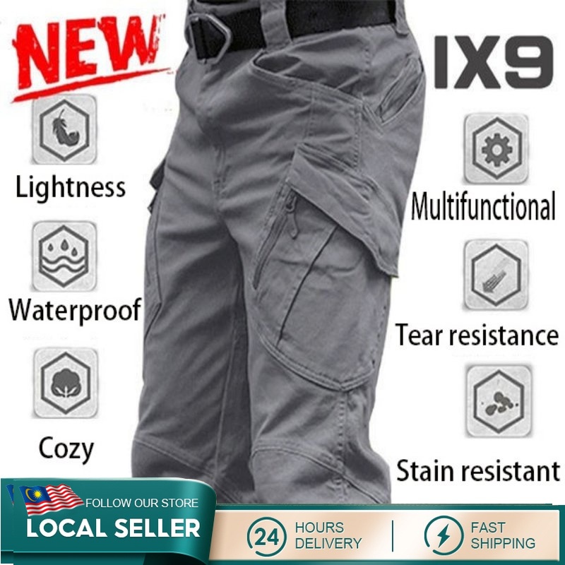 Ix9 Tactical Cargo Pants Multi-pocket Wear-resistant Waterproof Outdoor ...