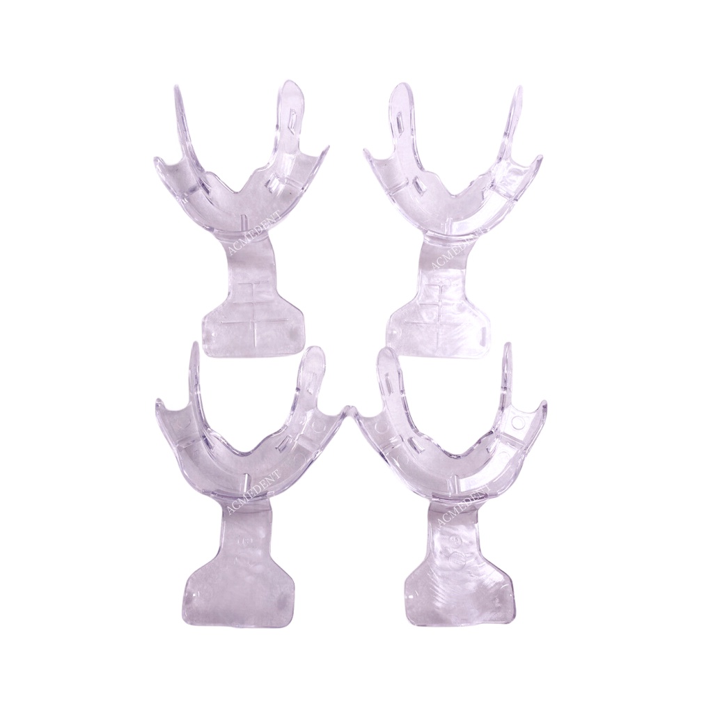 20Pcs Dental Impression FCB Trays Frame Cut Back Tray Edentulous Jaw ...