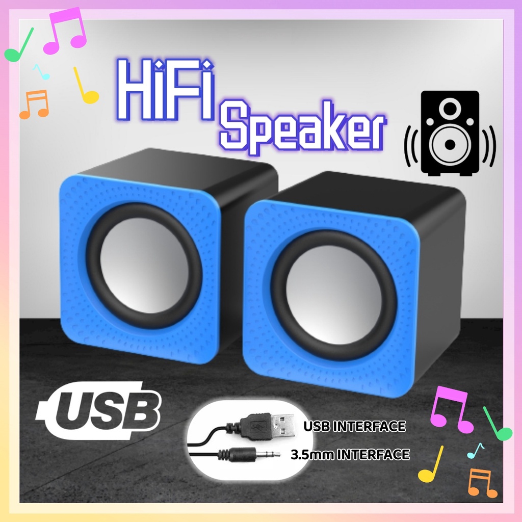 Portable Mini USB Wired Speaker for Laptop PC Handphone Gaming Speakers ...