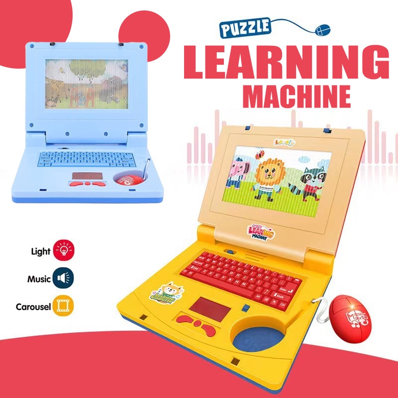Kids Laptop Education with Screen Pretend Play Computer Early Learning ...