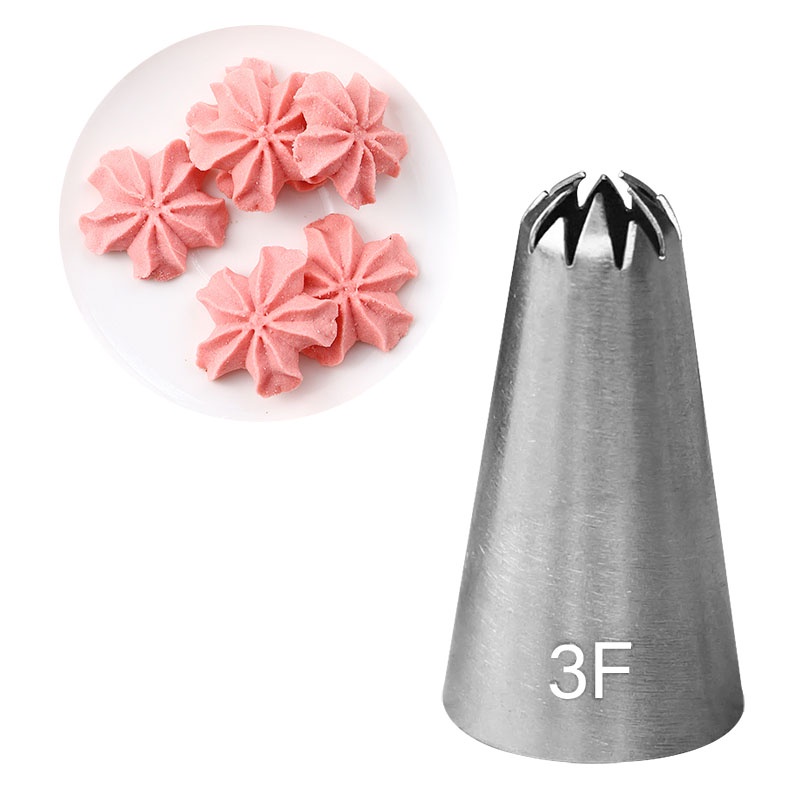 3F Cherry Piping Nozzles For Cakes Cookie Baking Pastry Nozzle Cupcake ...