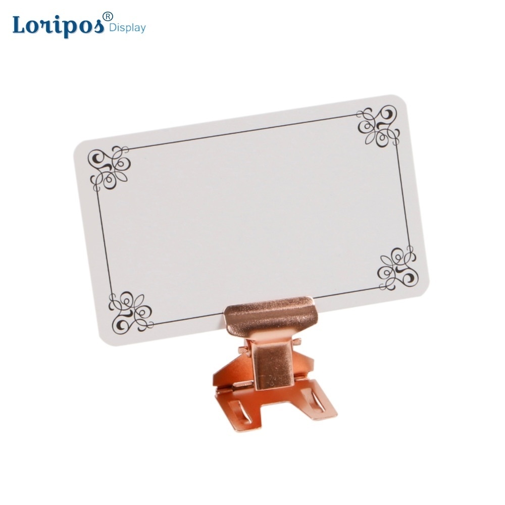 Pop Price Paper Sign Label Card Display Clips Holders Stand Metal For ...