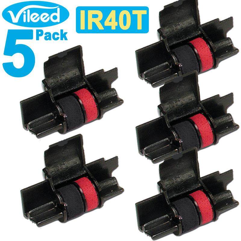 5Pk Ir-40T IR40T Cp-13 Black / Red Ink Roller For Casio / Canon ...