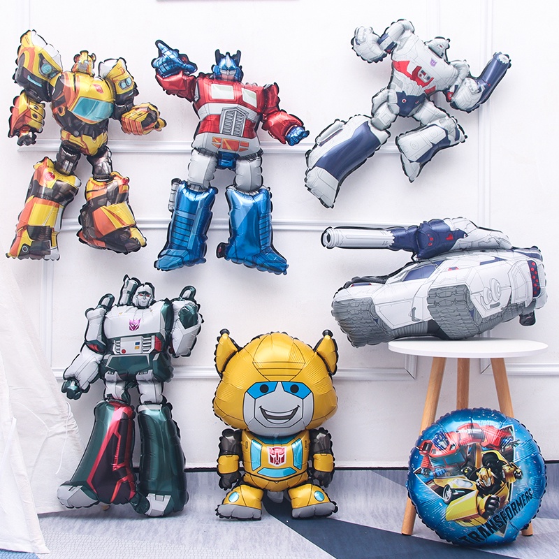 Transformers Balloon Megatron Tank Optimus Prime Bumblebee Aluminum ...