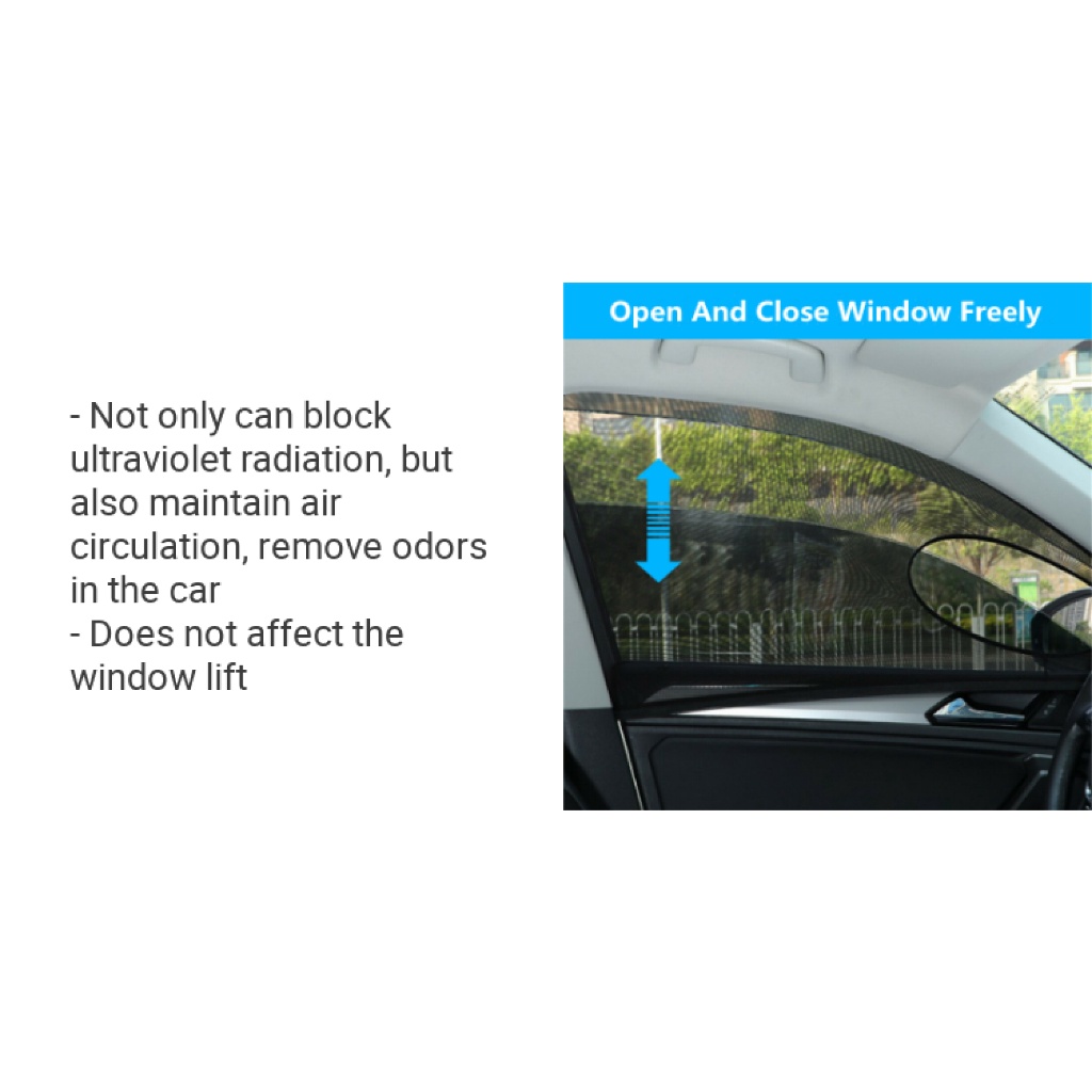 4Pcs Car Side Window Cover Sunshade Curtain Window Car Side Window ...