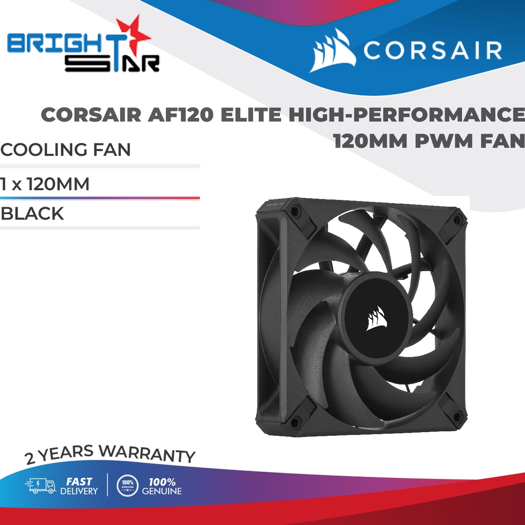 CORSAIR AF120 ELITE HIGH-PERFORMANCE 120MM PWM COOLING FAN | Shopee ...