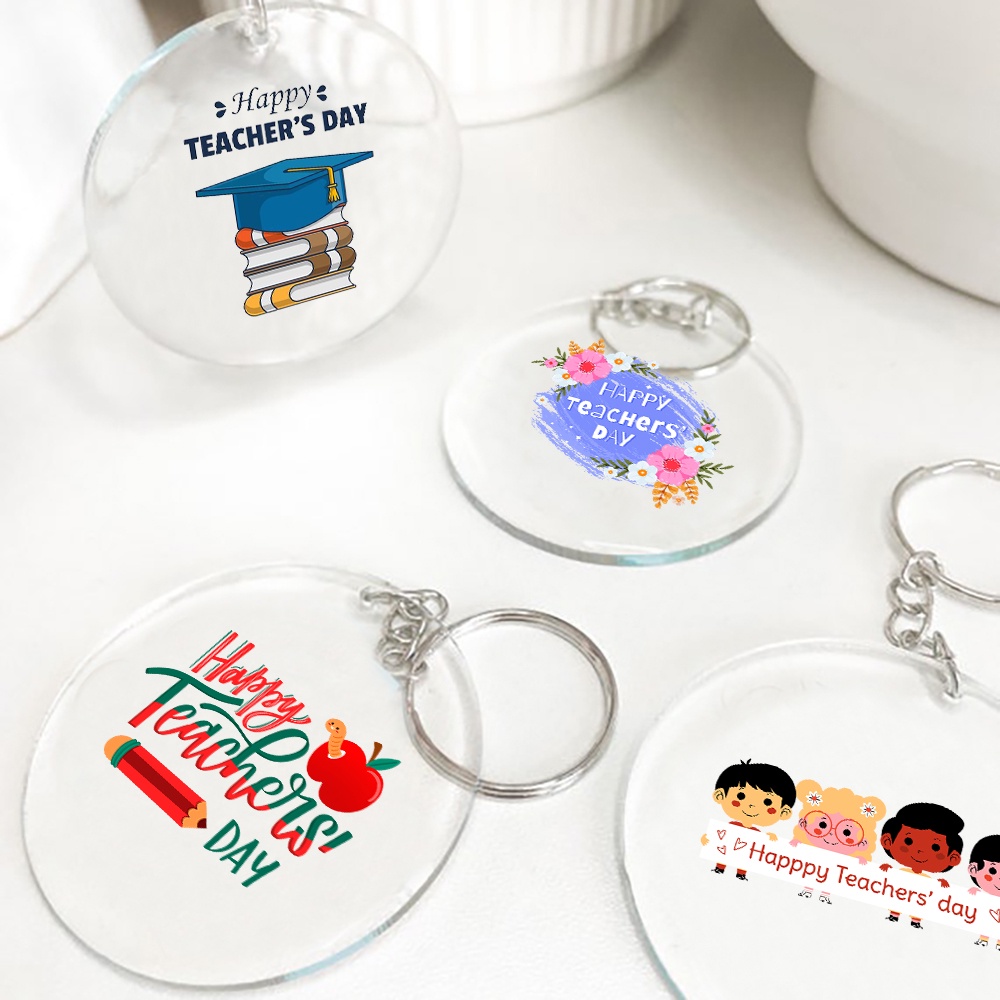Happy Teacher's Day Keychain TQ Cikgu Keychain Teacher's Day Hadiah ...