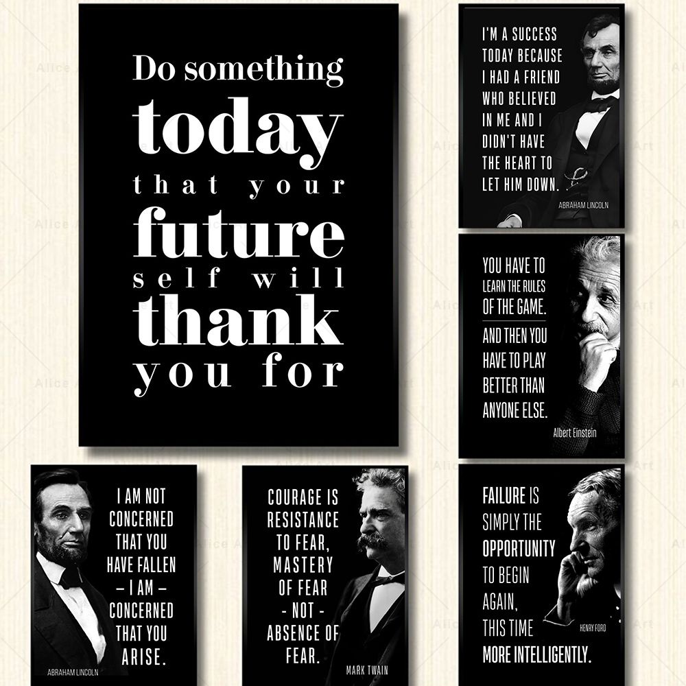 With Frame - Motivational Phrases Poster Inspiring Words Wall Art ...