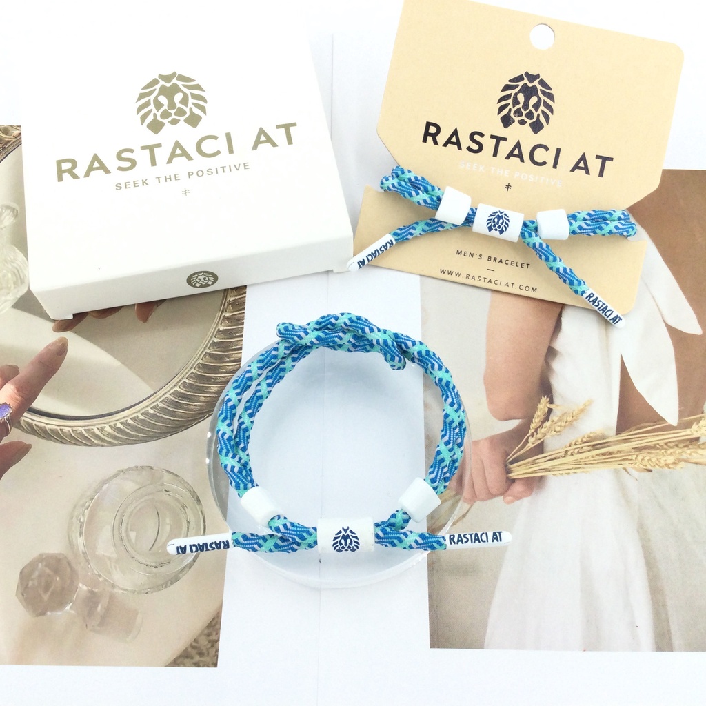 RASTAClAT Men's Bracelet women's Bracelet Knot Style Blue With Box ...