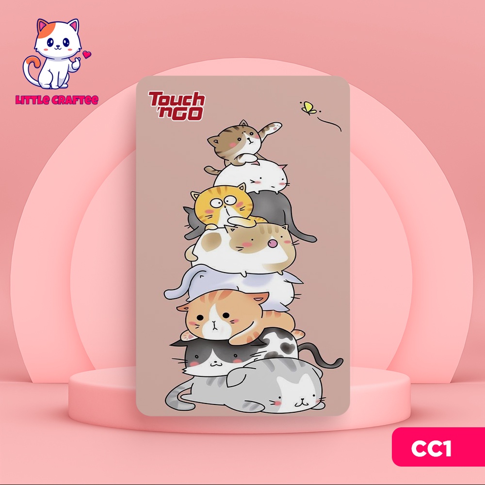 Cute Cat [Series 1] - TnG Card Sticker Cover (Waterproof, High Quality ...