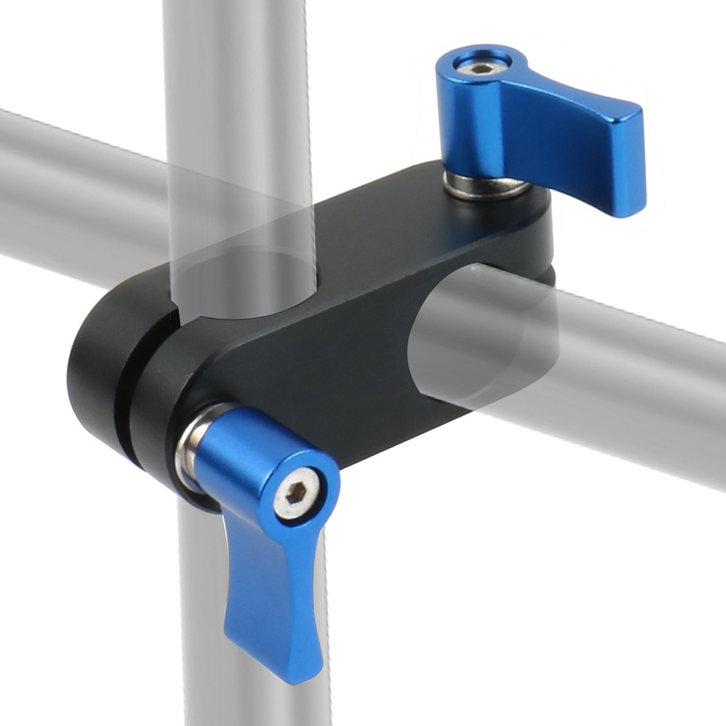 FEICHAO 90 Degree Right Angle 2 Hole 15mm Rod Rig Clamp Adapter M5 ...