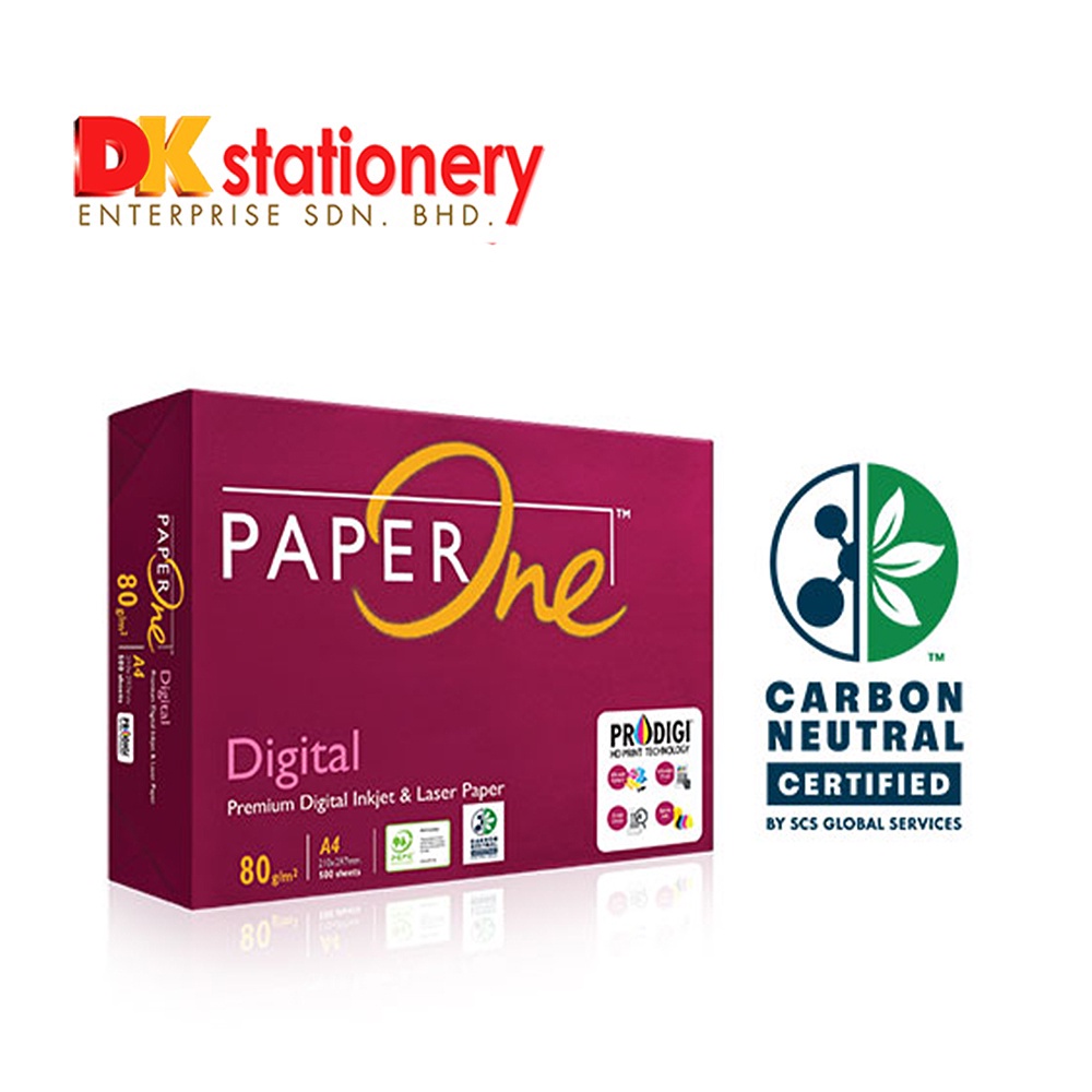 Paper One Carbon Neutral A4 80gsm 500's Copier Paper | Shopee Malaysia