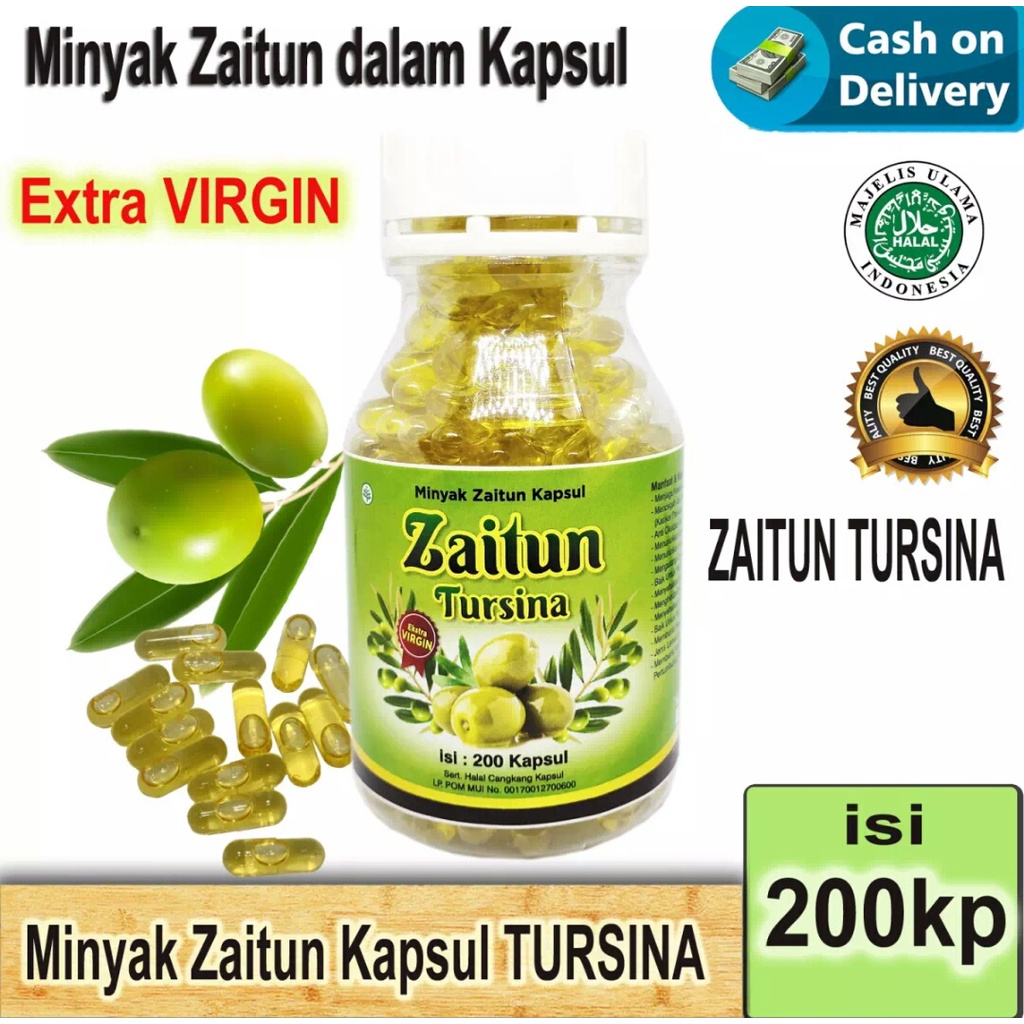 Olive Oil Capsules - Tursina Olives 200 kpsl | Shopee Malaysia