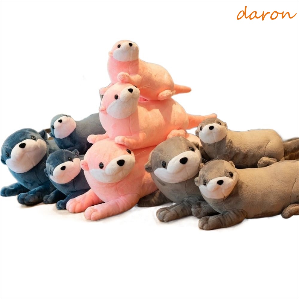 DARON Otter Plush Toy Christmas Soft Otter Stuffed Doll Lifelike 40cm ...