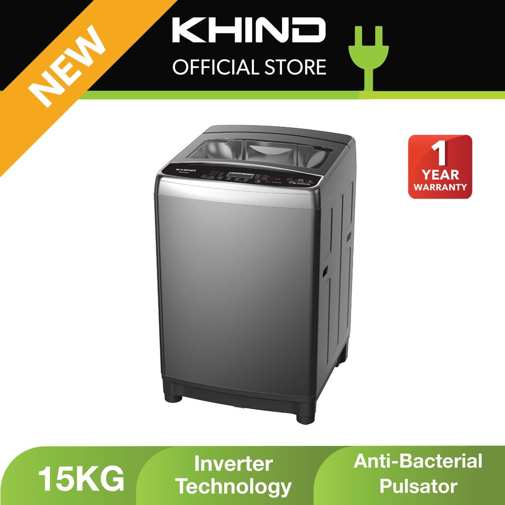 KHIND 15KG Fully Auto Washing Machine WM150A Inverter (New arrival ...