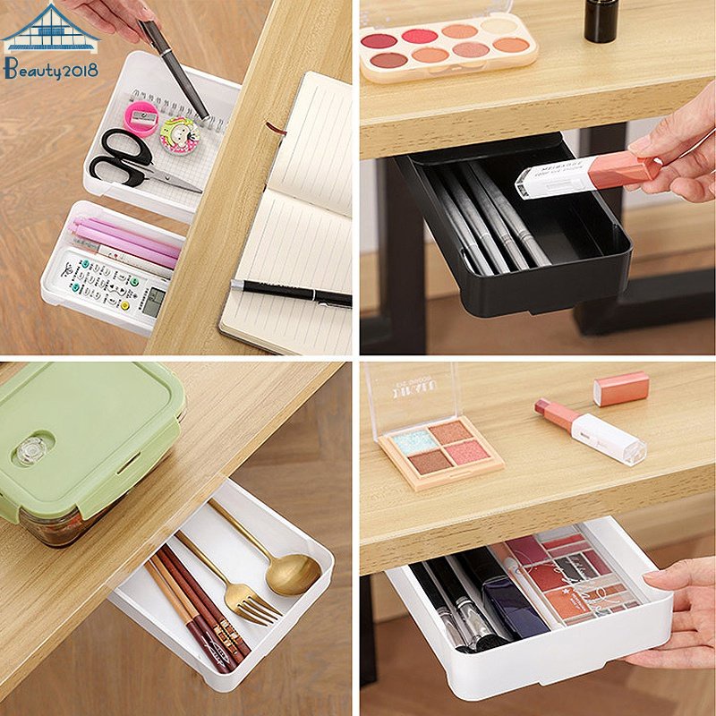 Simple Creative Drawer Pen Box Hidden Storage Box Desk Storage Box ...