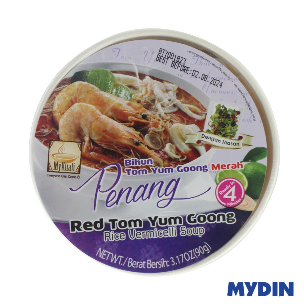 Mykuali Penang Red Tom Yam Goong Bowl (90g) | Shopee Malaysia