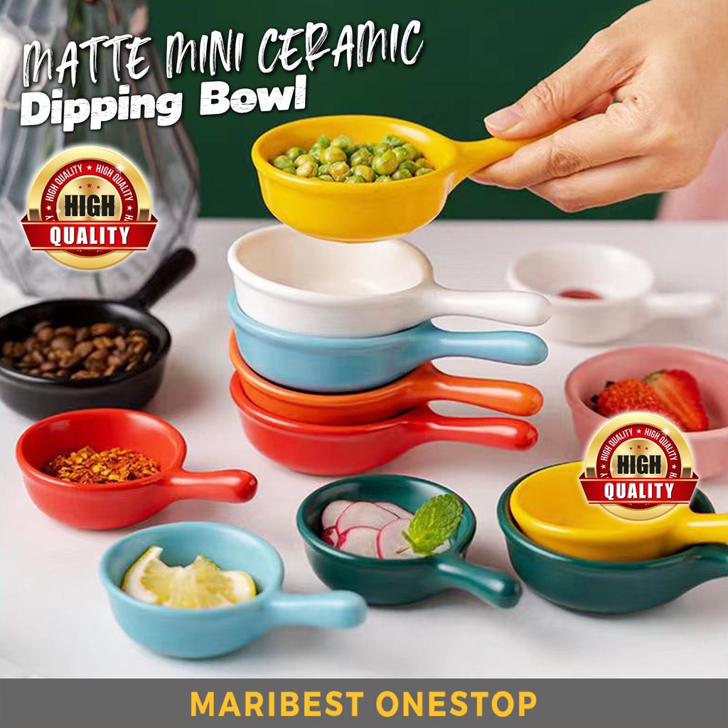 1PC Matte Nordic Style Mini Ceramic Plate Dipping Bowl Chili Sos ...