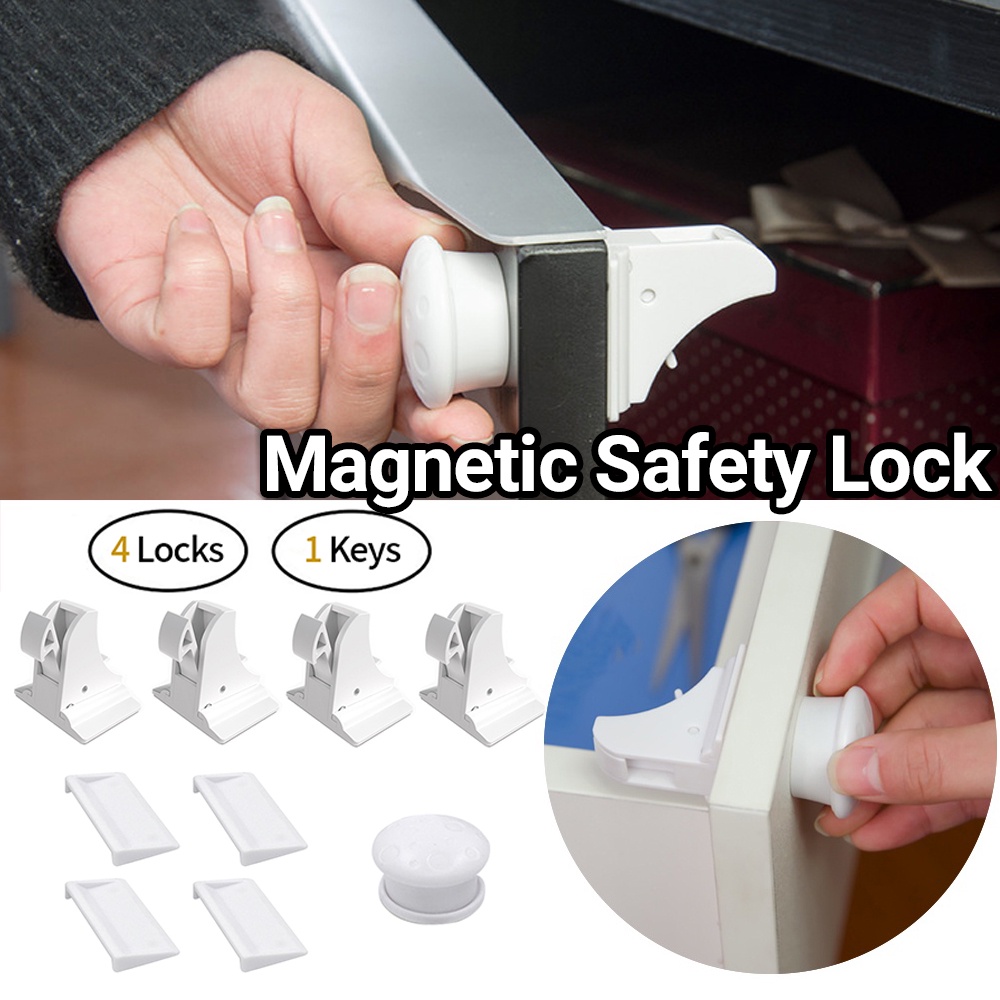 4+1 Pcs/Set Practical Efficient Magnetic Safety Lock / High Quality ...