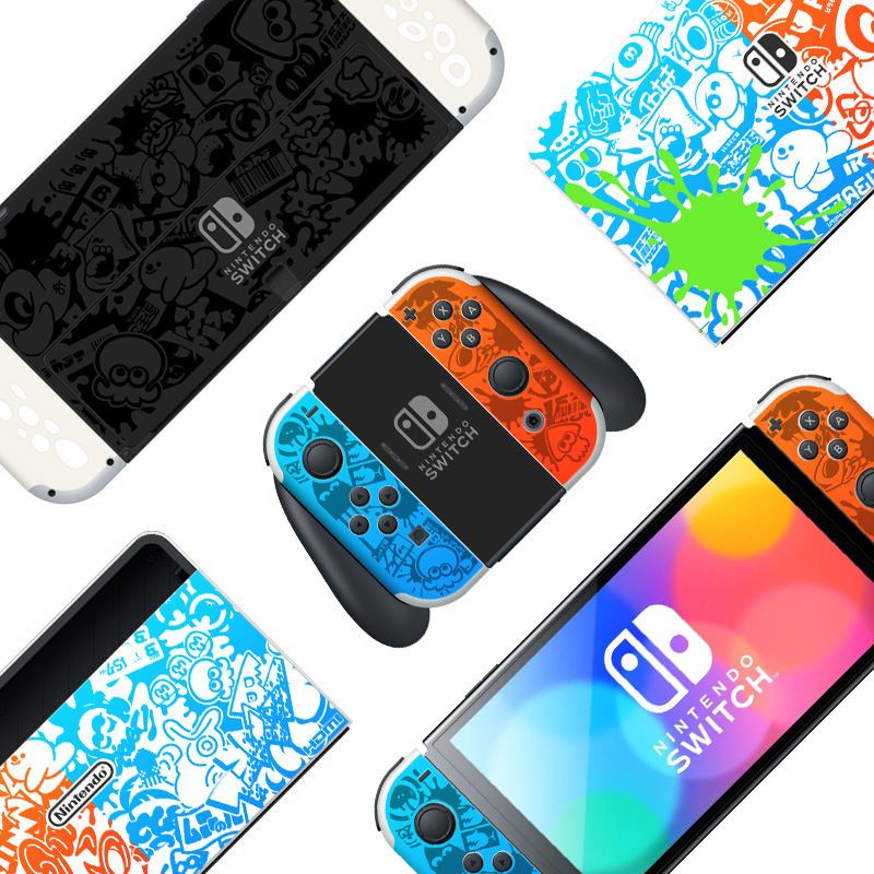 Skin Cover Decals Vinyl for Nintendo Switch Oled, Cute Splatoon Game ...