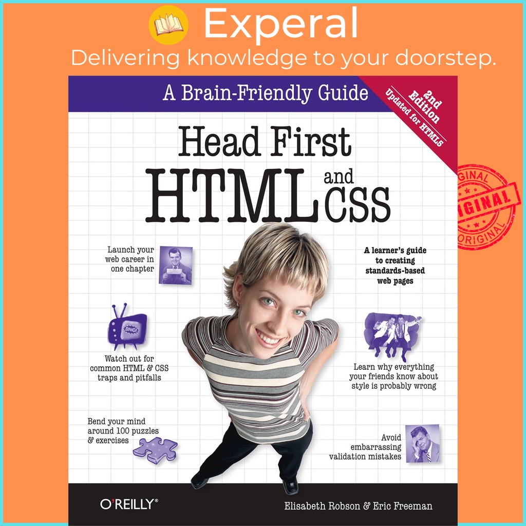 English 100 Original Head First Html And Css A Learners Guide To C By Elisabeth Robson 