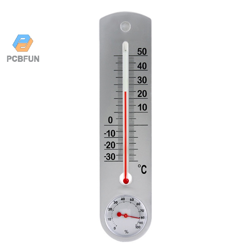Pcbfun Room Wall Hang Thermometer Hygrometer Indoor Outdoor Temperature ...