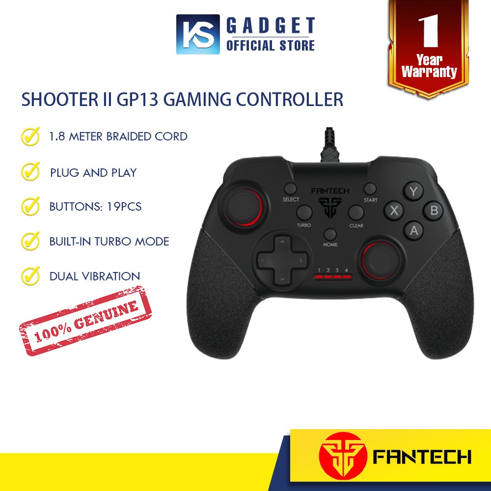 Fantech SHOOTER II GP13 Gaming Controller USB Gamepad Joystick | Shopee ...