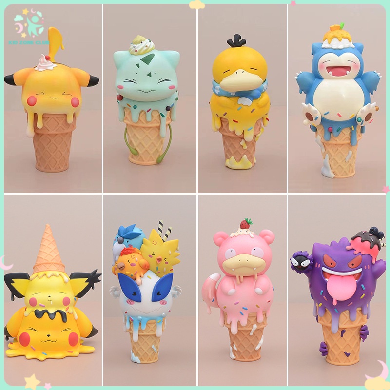 【Free shipping in stock】Pokemon Ice Cream Cone Ice Cream Pikachu Gengar ...